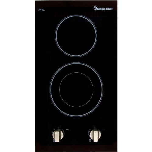 GuestSupply US | Magic Chef 12" Electric Cooktop (240V), Black Ceramic