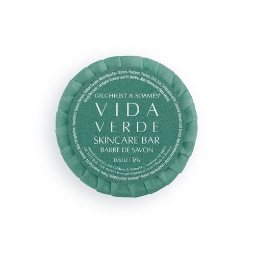 GuestSupply US | Vida Verde Round Aloe Soap, Tissue Pleat Wrap, 0.6oz/17g