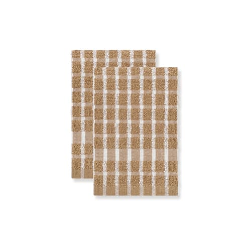GuestSupply US | Basic Dish Cloth, 12x12, 0.77lbs/dz, Taupe/Natural