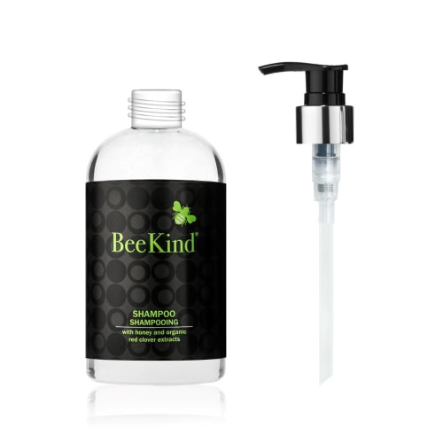 GuestSupply US | BeeKind Shampoo Dispenser Bottle, Empty with Pump, 15. ...