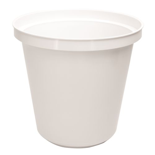 GuestSupply US | Ice Bucket Liner, Rigid Plastic, 3 Quart Round, White