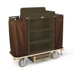 GuestSupply US | Forbes® Housekeeping Cart, Steel, 3-Shelves, 58 × 21 × ...