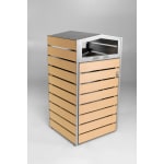 GuestSupply CA | Commercial Zone Woodview Double-Sided 42 Gallon Waste ...