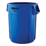 GuestSupply US | Rubbermaid Vented Brute 55 Gallon Waste Container, Blue