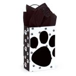 GuestSupply US | Pet Friendly Small White Paw Paper Bags