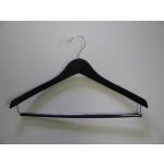 GuestSupply US | Men's Black Hanger, Matte Finish, Open Hook Contour ...