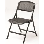 GuestSupply US | Mity-Lite® Folding Chair, Black Mesh and Frame