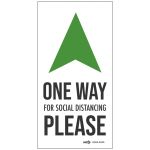 GuestSupply US | RJ Schinner | Social Distancing One Way Floor Graphic ...