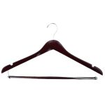 GuestSupply US | Men's Open Hook Hanger, Walnut
