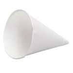 GuestSupply US | Genpak Drywax Cone Cup Rolled Rim, Unwrapped, 4oz