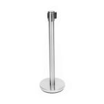 GuestSupply US | Standard 6ft Crowd Control Stanchion, Stainless Steel