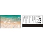 GuestSupply US | Magnetic Strip Welcome Key Card, Beach Scene