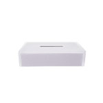 GuestSupply US | Essentials Collection Flat Tissue Box Cover, Snow