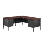 GuestSupply US | Hirsh Corner Office Desk with Left Hand Return, 66"D x ...
