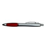 GuestSupply US | Click Pen with Red Grip, Silver