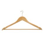 GuestSupply US | Men's Hanger, Flat Mini Hook with Dowel Bar, Natural ...