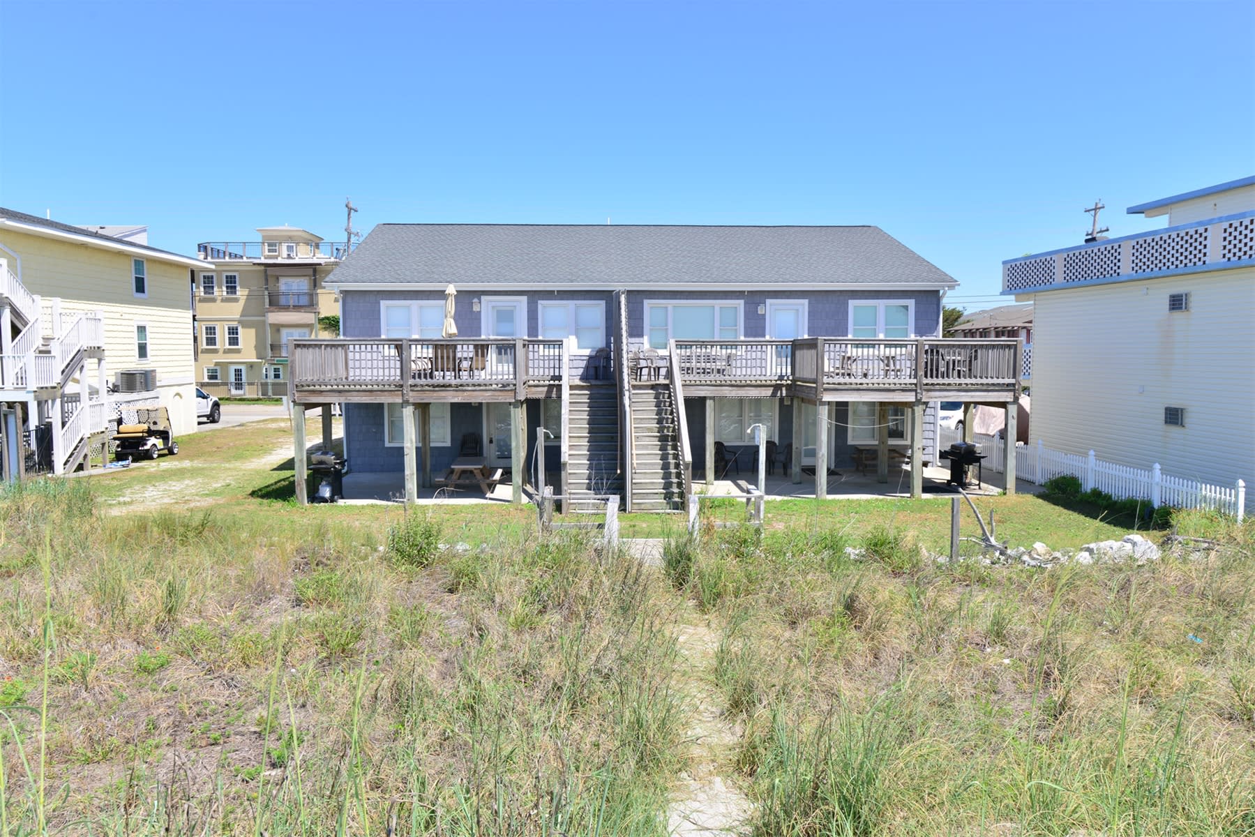Direct Oceanfront Dream Duplex Ocean and Pier Views