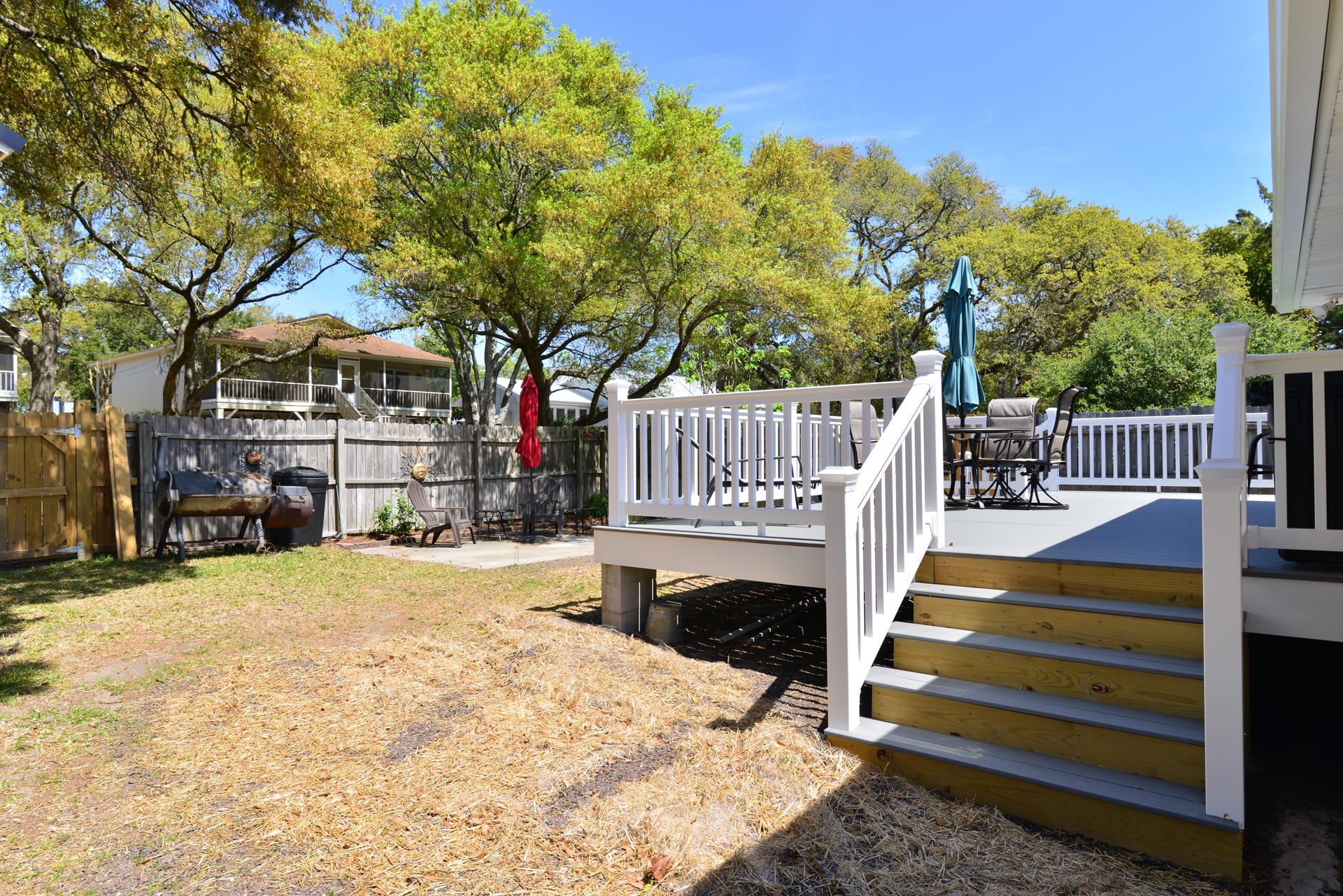 Endless Summer Renovated Home 100 Feet to Beach with Fenced Yard Grill