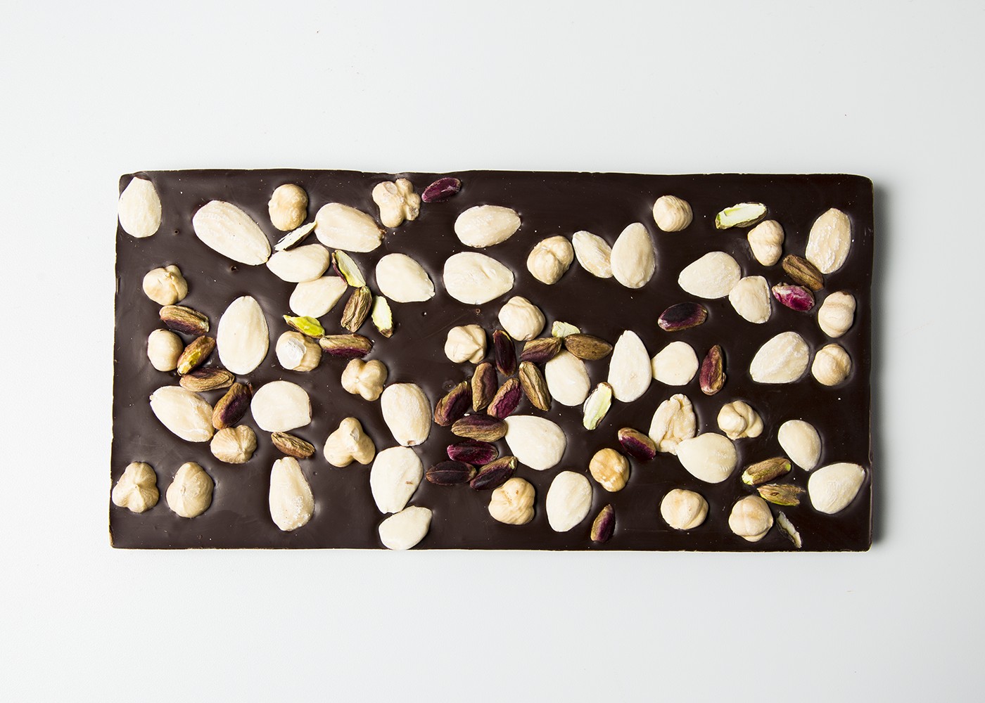 Chocolate Brick Topped with Nuts