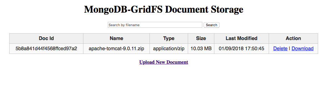 Github Haritkumarmongodb Gridfs Spring Mvc Gridfs Is A Specification For Storing And