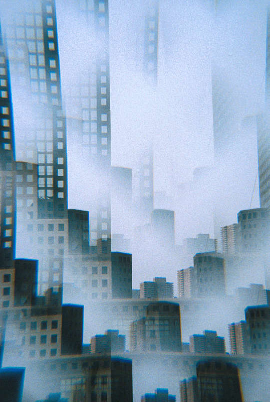 Color Abstract (New York City Architecture) - Harold Feinstein Archive