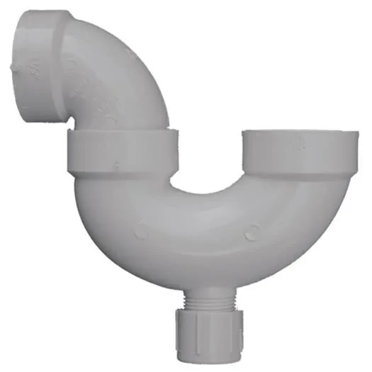 Charlotte Pipe 1-1/2 White PVC P-Trap with Cleanout | Hartville Hardware