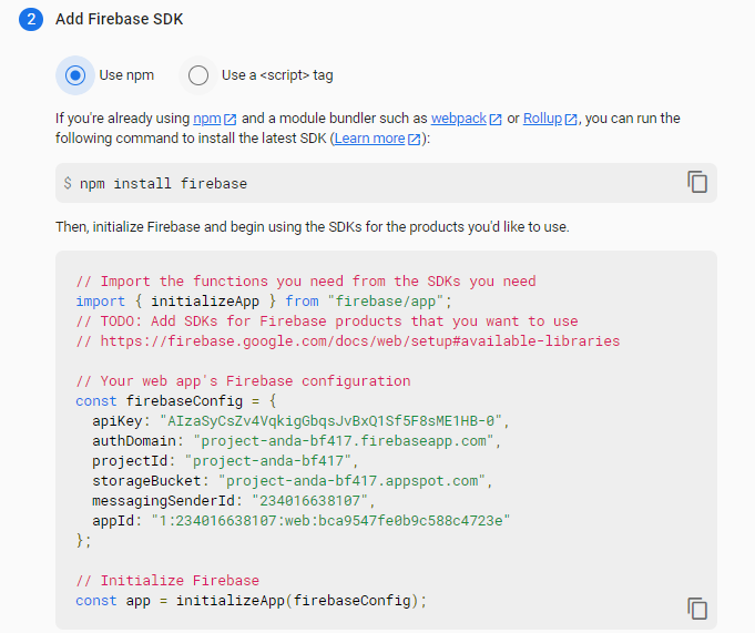 Membuat dan Menyiapkan Database Firebase