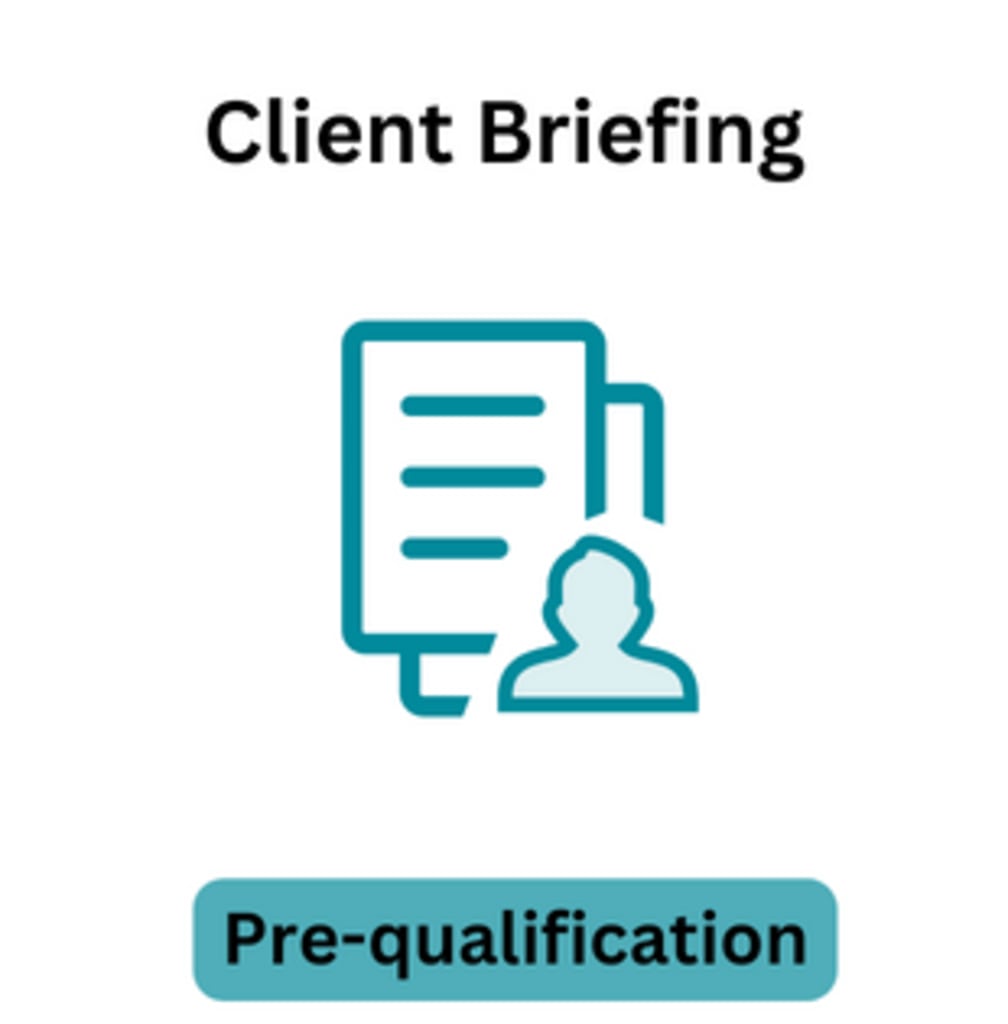 Pre-qualification requirements - Client Briefing