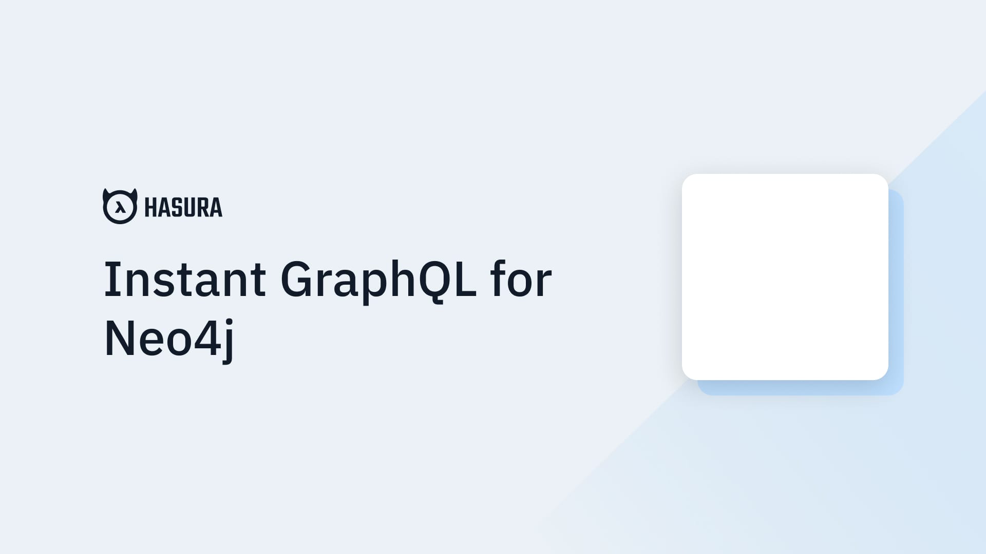 Instant Realtime REST APIs on Neo4j - Hasura