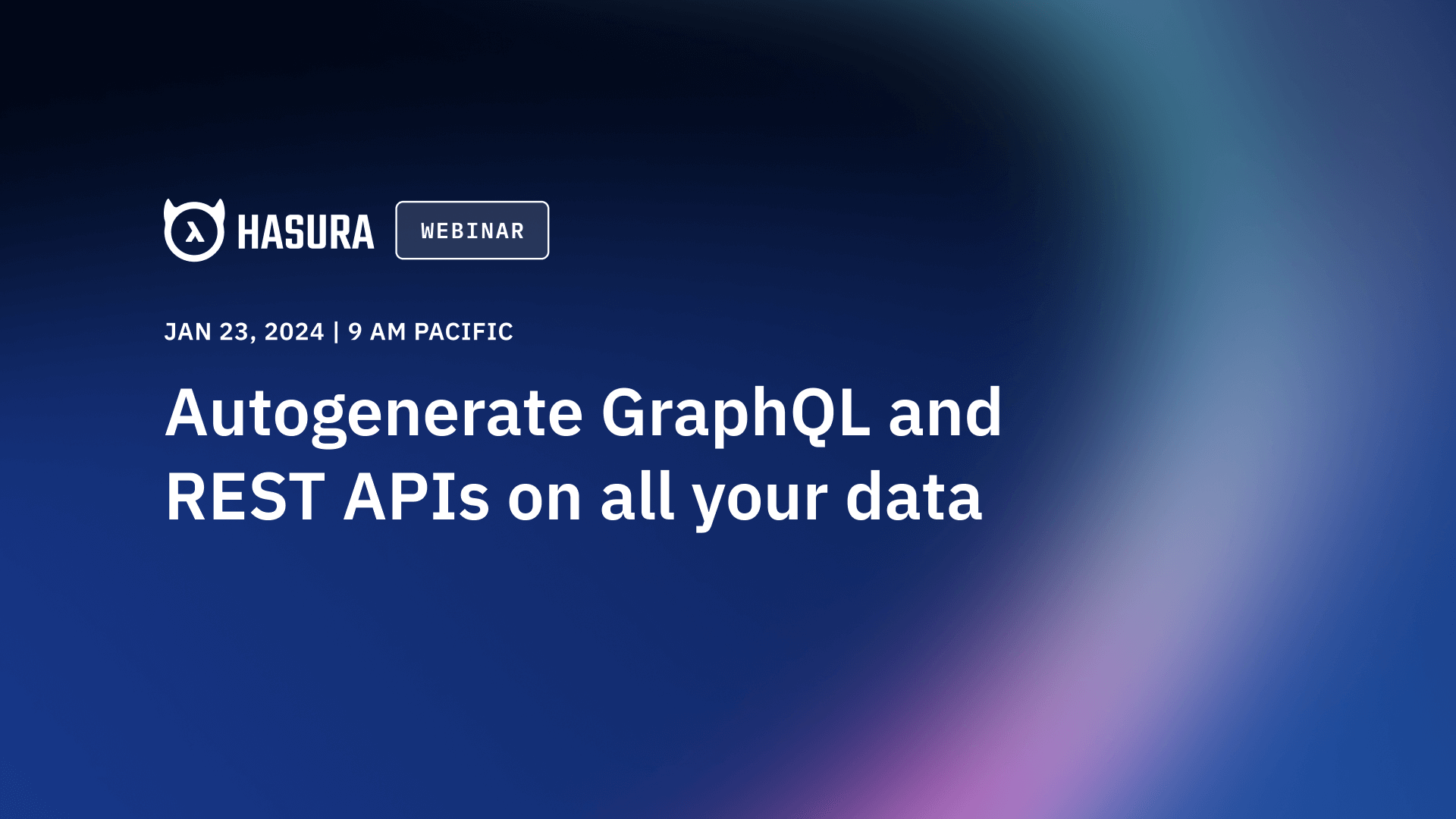 Autogenerate GraphQL and REST APIs on all your data