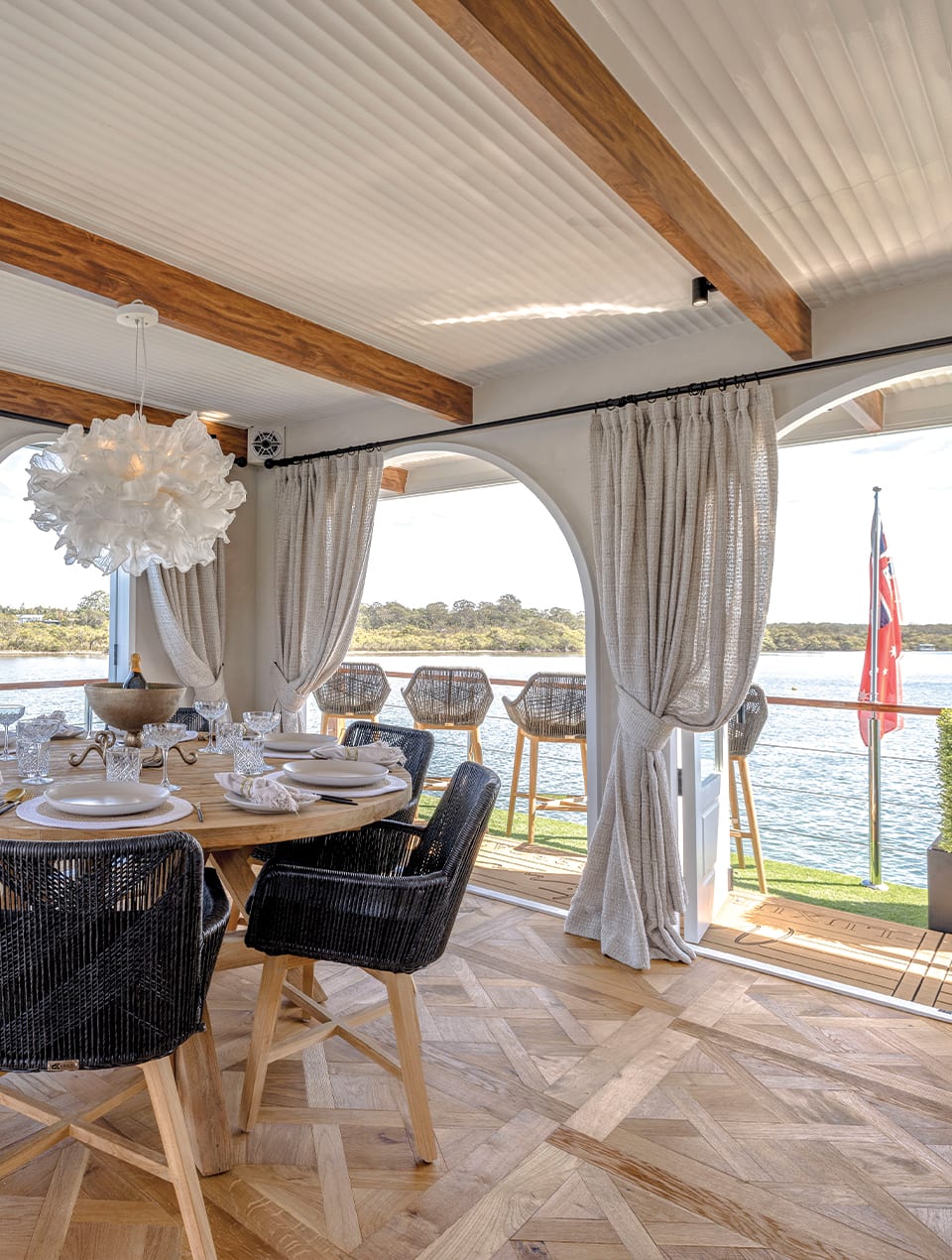 French Martini Luxury Houseboat | Versailles Timber Flooring Case Study ...