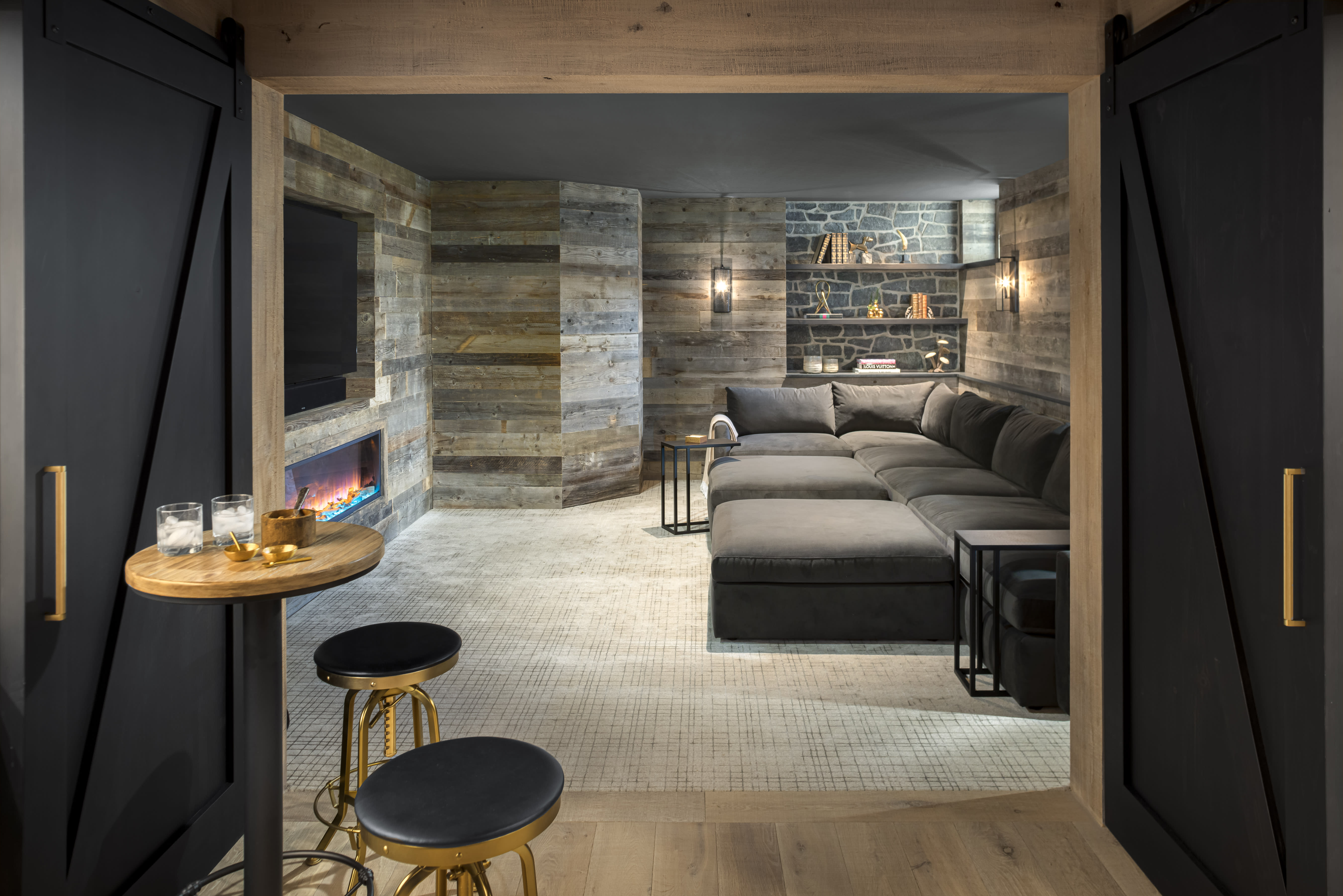 Modern Farmhouse Media Room