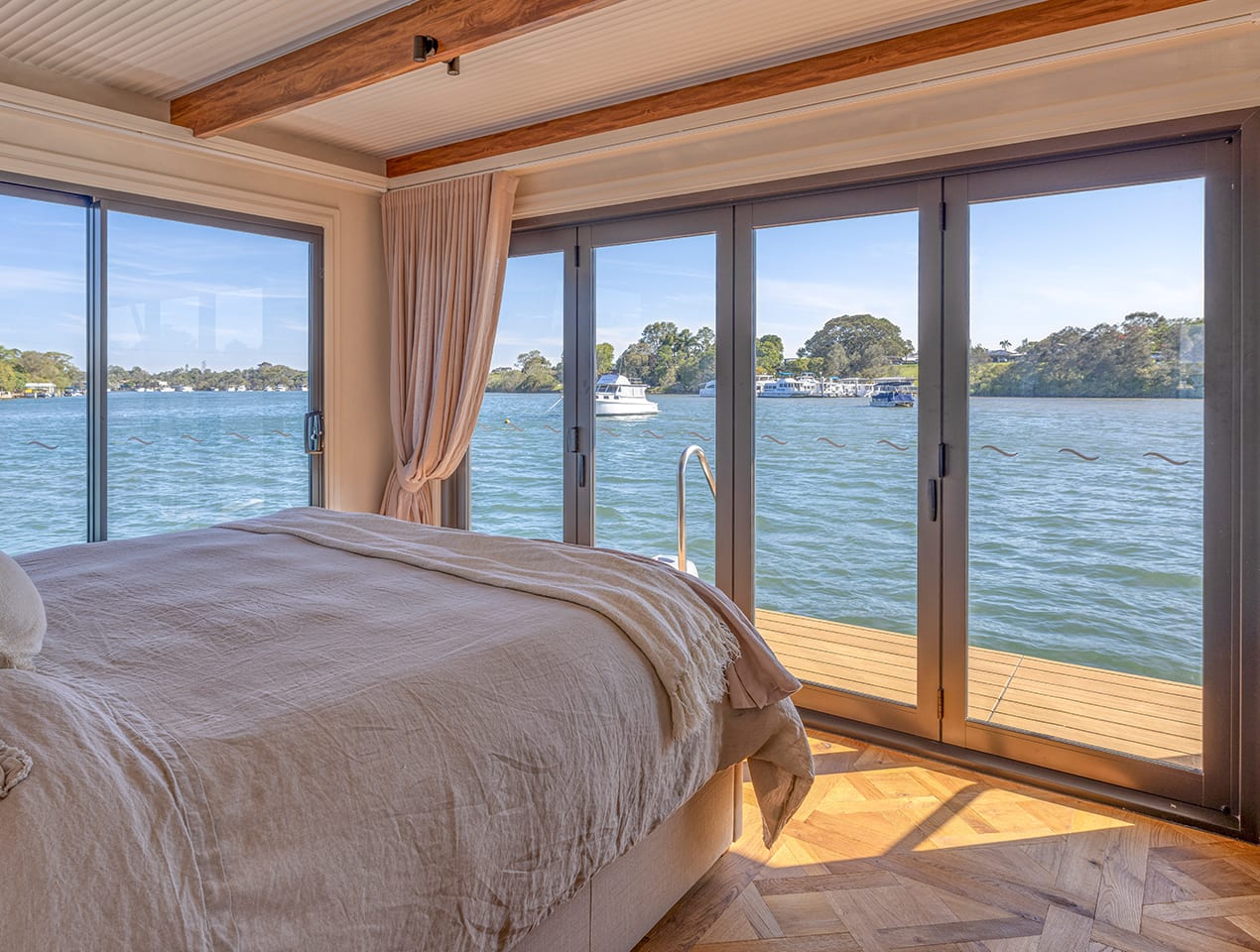 French Martini Luxury Houseboat | Versailles Timber Flooring Case Study ...