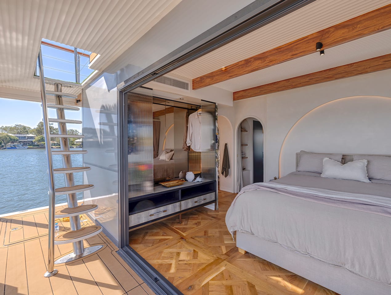 French Martini Luxury Houseboat | Versailles Timber Flooring Case Study ...