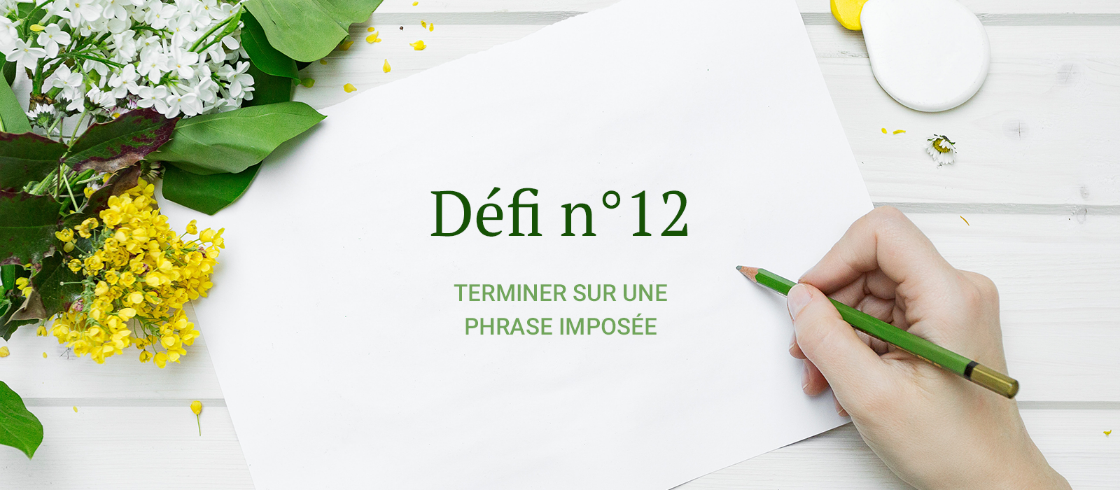 Défi n°12 - Terminer sur une phrase imposée - Fyctia