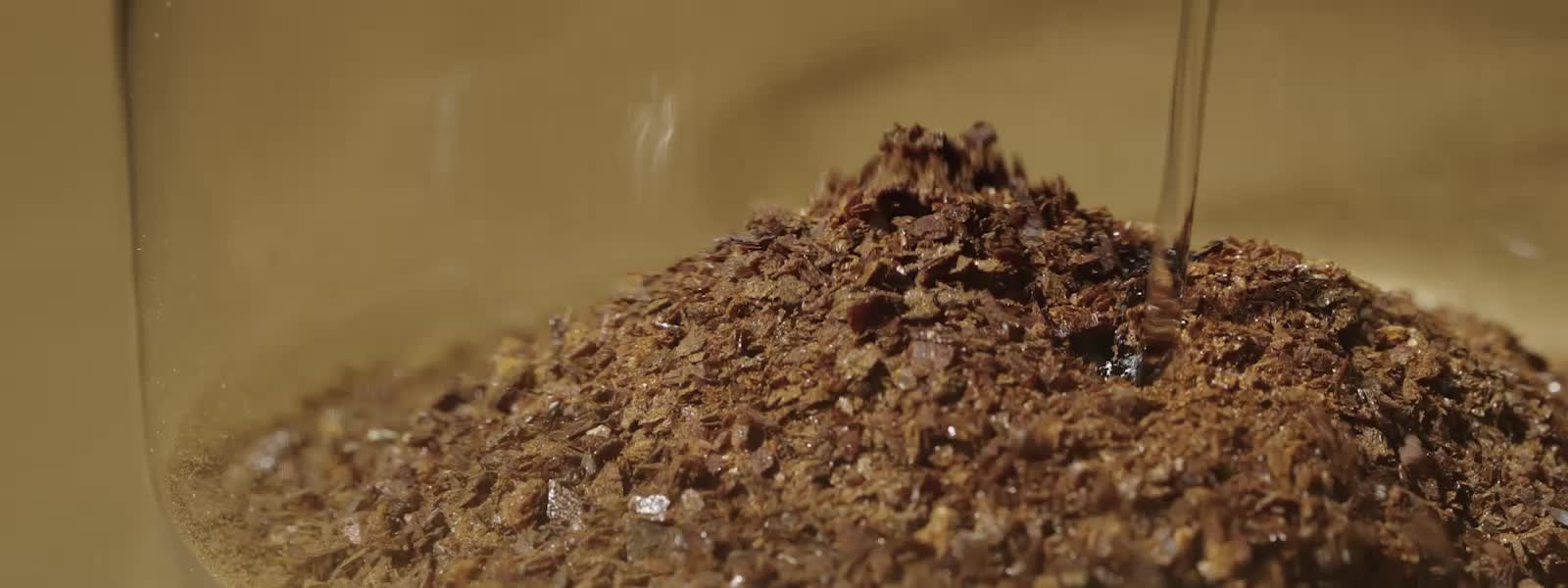 jar of instant espresso and a spoon