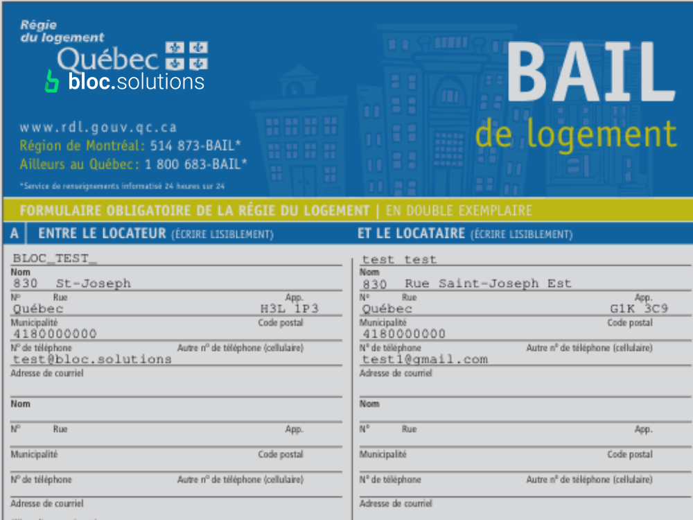 Mon 1er bail électronique