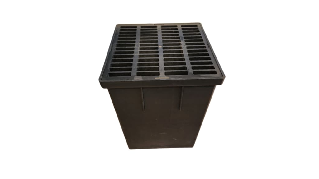 Stormwater Pit Black Polymer Grate 300mm