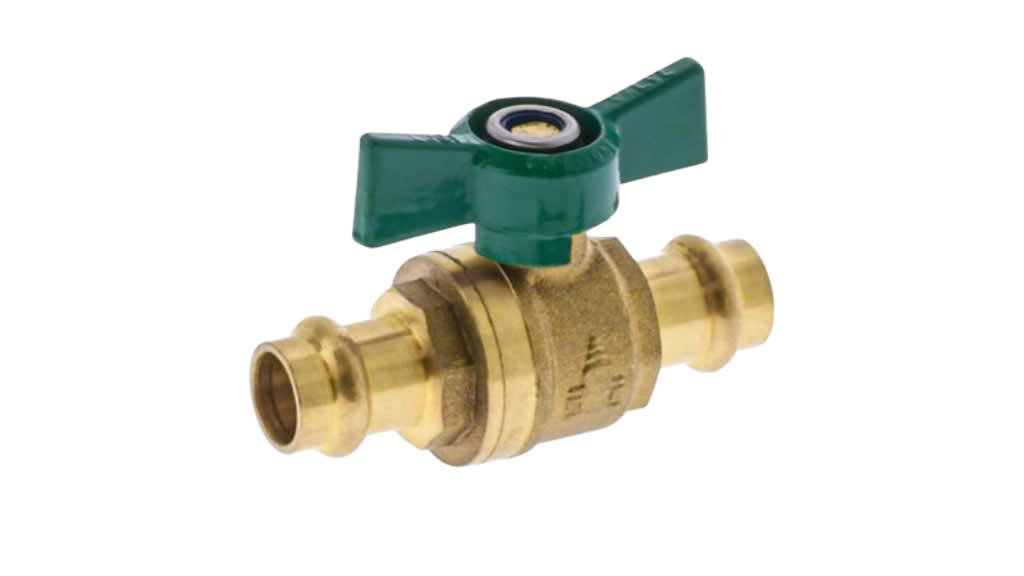Ball Valve Press Water 15mm Socket x Socket B/Fly Handle