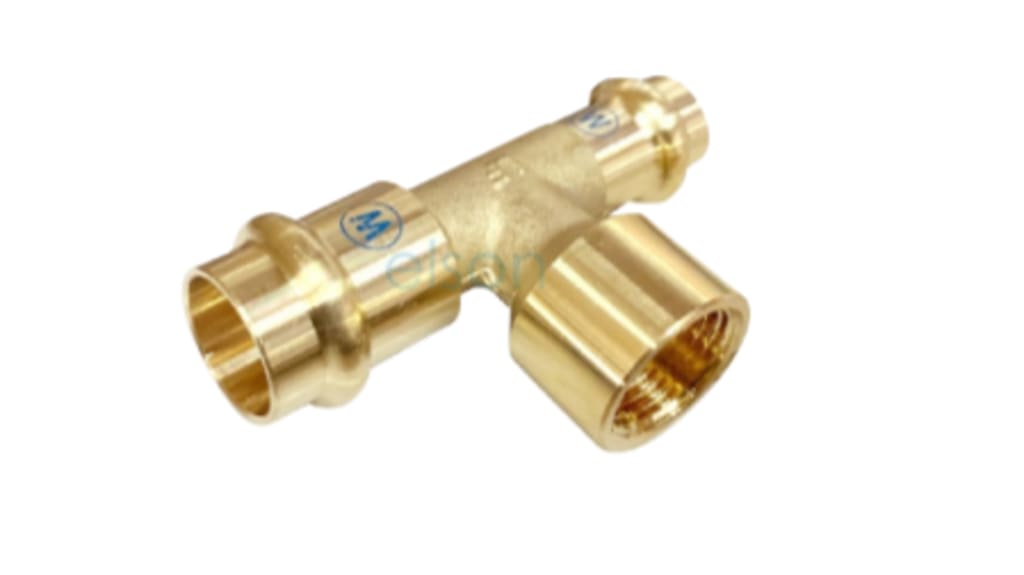 Copper Press Water Tee 20 x 15 x 15FI Centre