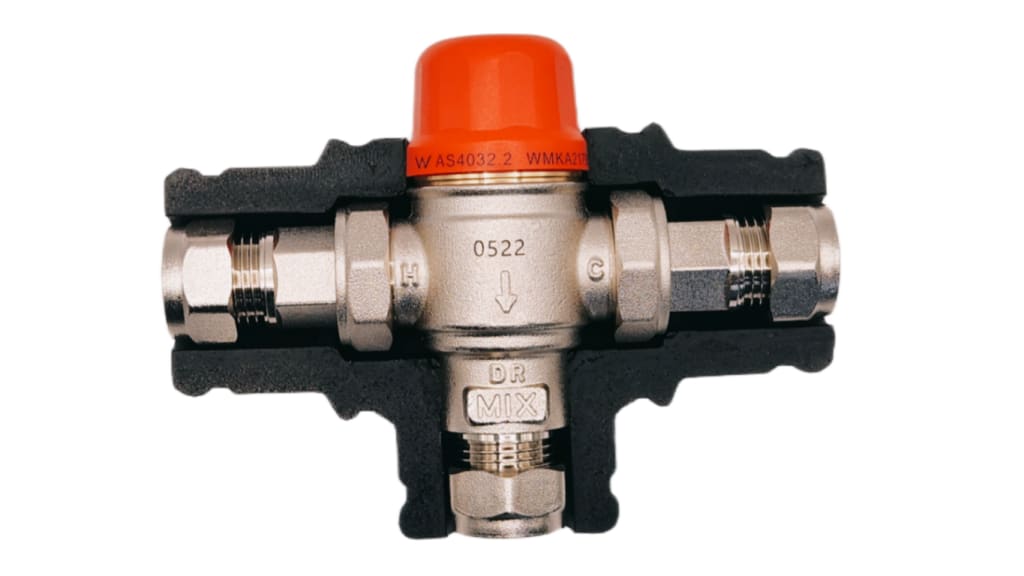Reflex Standard Tempering Valve Red Cap 15mm (Single)