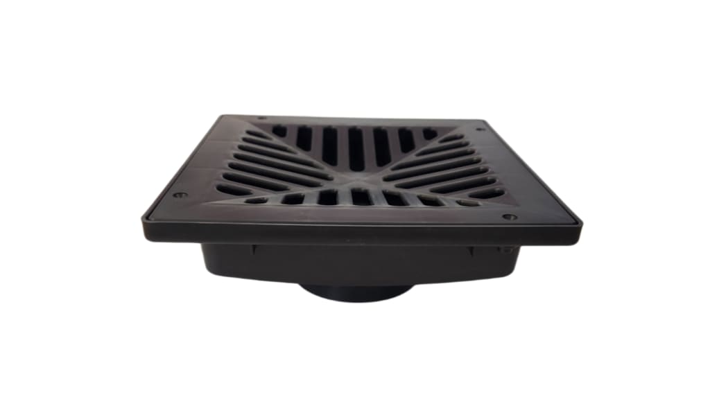Shallow Pit Black Polymer Grate 225mm