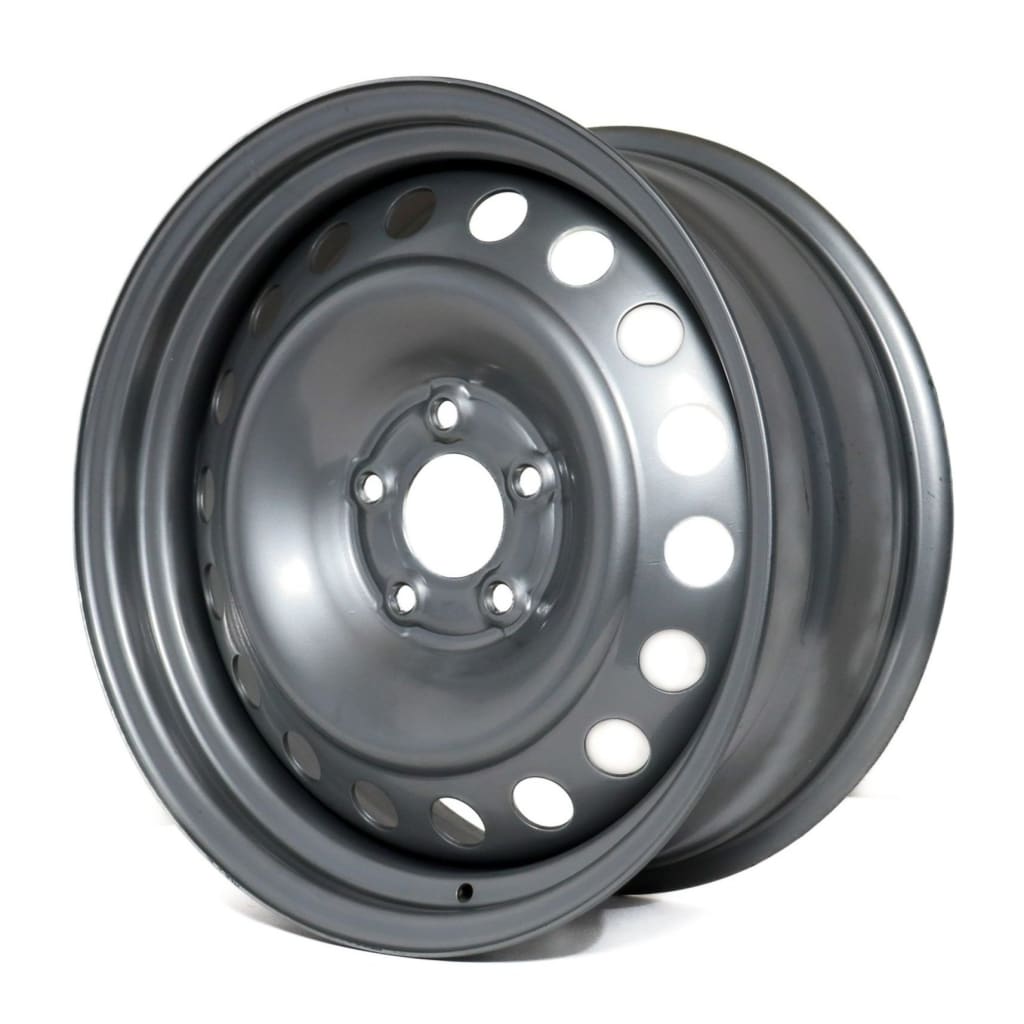 18X8 SILVER INTERCEPTOR STEEL WHEEL 5-120 PCD +40