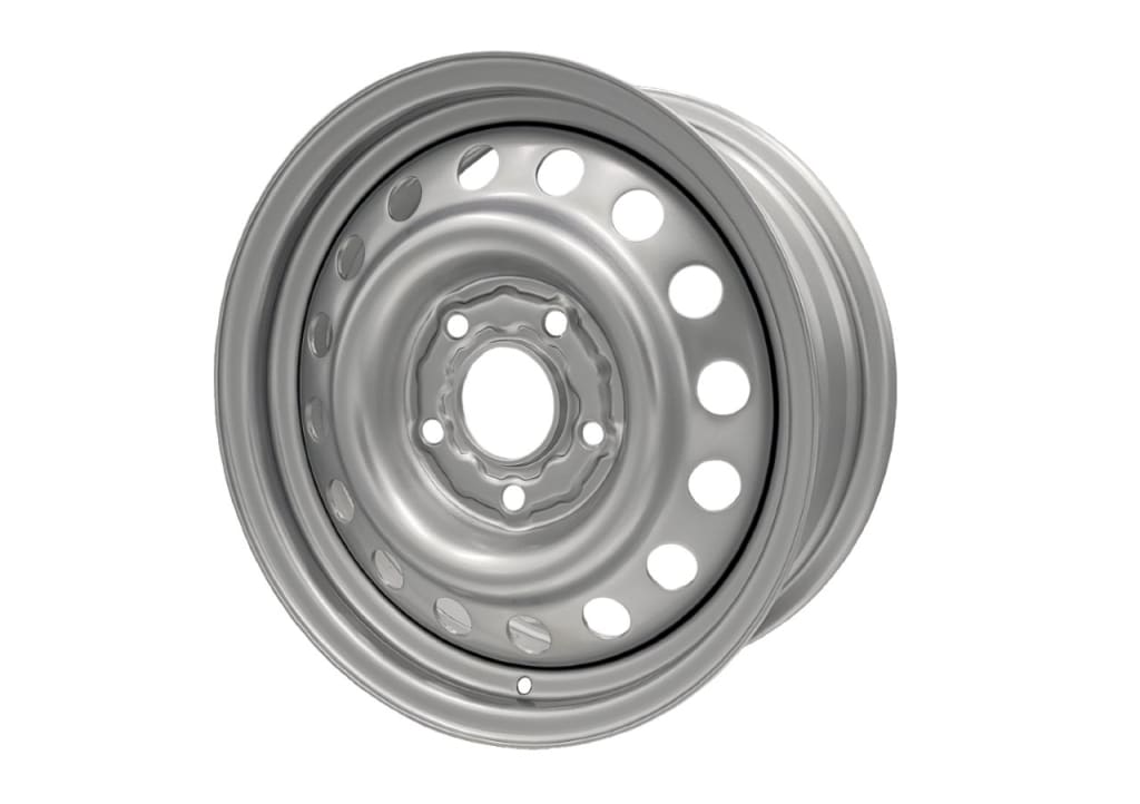 15X6 SILVER GMH INTERCEPTOR STEEL WHEEL 5-120