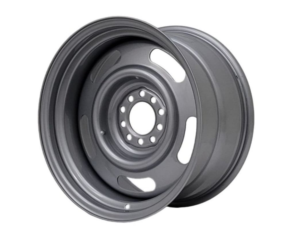 17X9 SILVER RALLY STEEL WHEEL 5-114.3/120.65 PCD +6ET