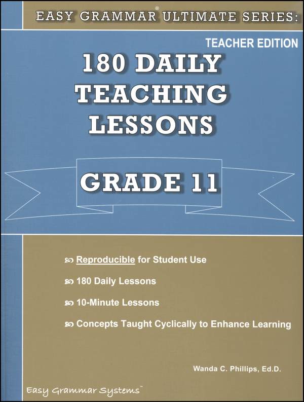 Easy Grammar Ultimate Series Grade 11 Teacher Edition