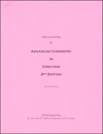 Daily Lesson Plans Advanced Chemistry in Creation 2nd Edition