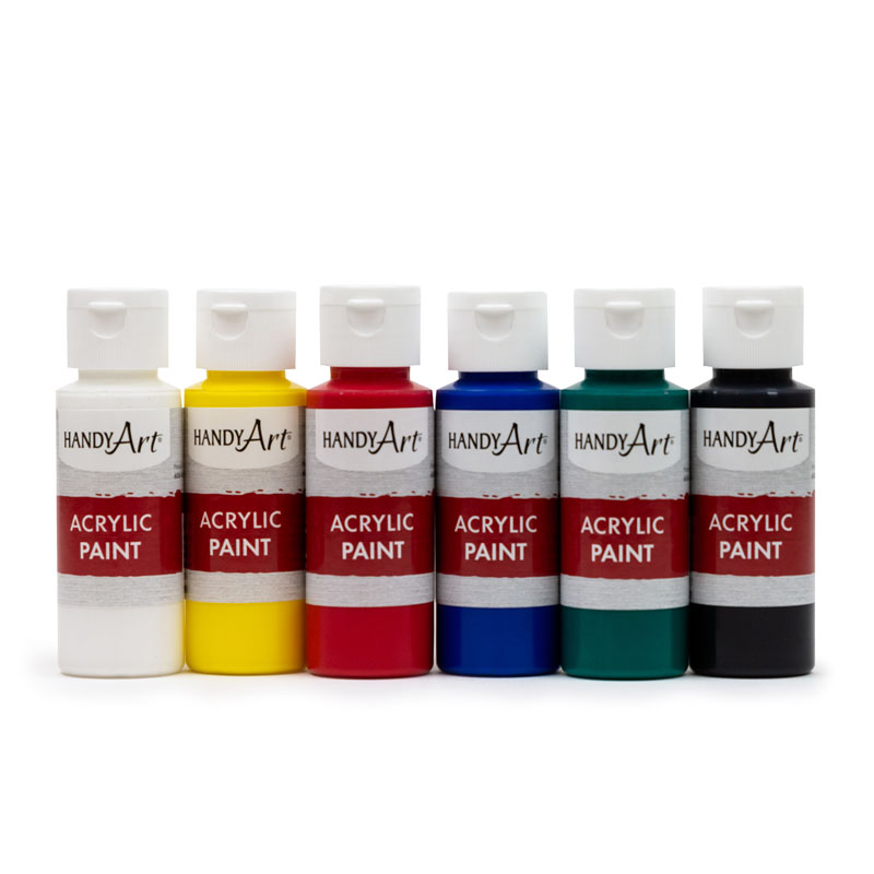 Set of Six Acrylic Paints