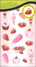 Strawberries Scented Stickers (2 Sheets)