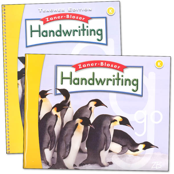 Zaner-Bloser Handwriting Grade K Homeschool Bundle-Student Edition ...